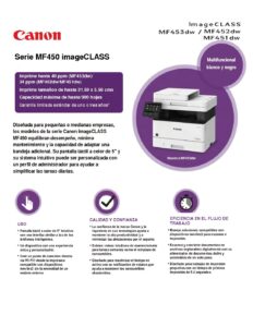 imageCLASS-MF450-Series-Brochure – Soluciones de Oficina Diaz